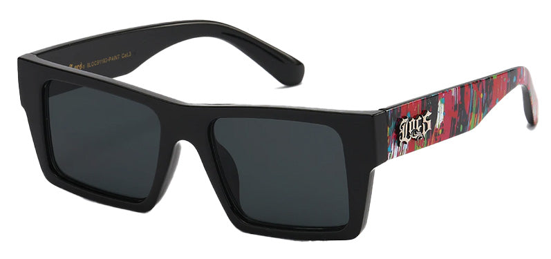Flat Top Classic Locs with Urban Paint Pattern – Locs Sunglasses