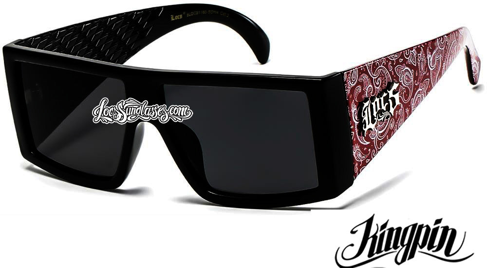 LOCS " KINGPIN" Large Frame Shield Bandana Sunglasses – Locs Sunglasses