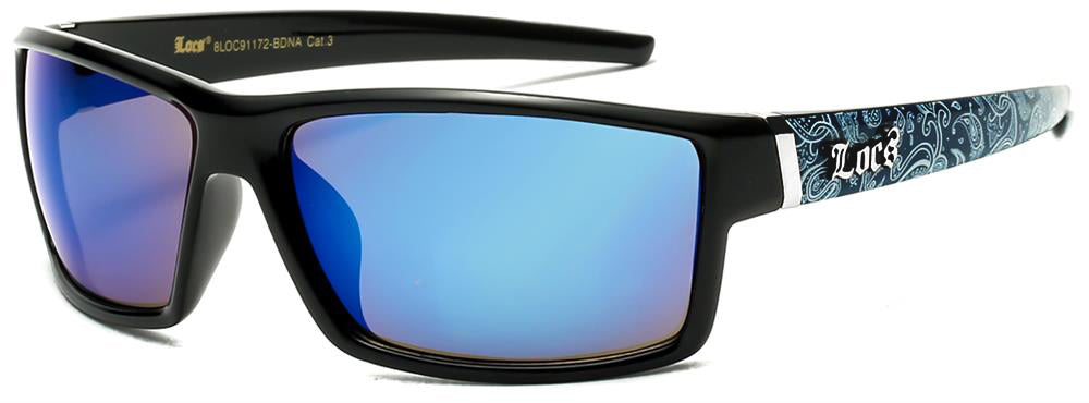 LOCS " KINGPIN" Large Frame Shield Bandana Sunglasses – Locs Sunglasses
