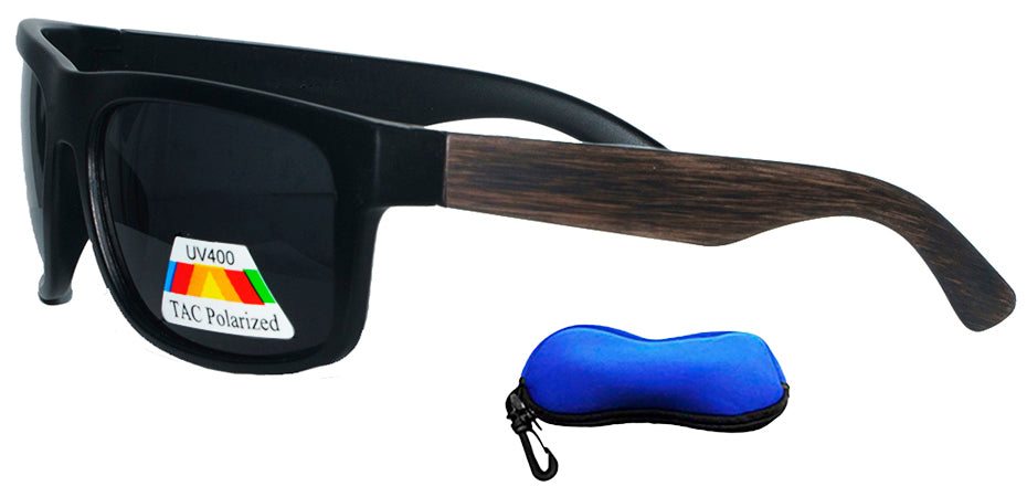 Polarized Old School Locs Wood Finish ( No Logo) – Locs Sunglasses